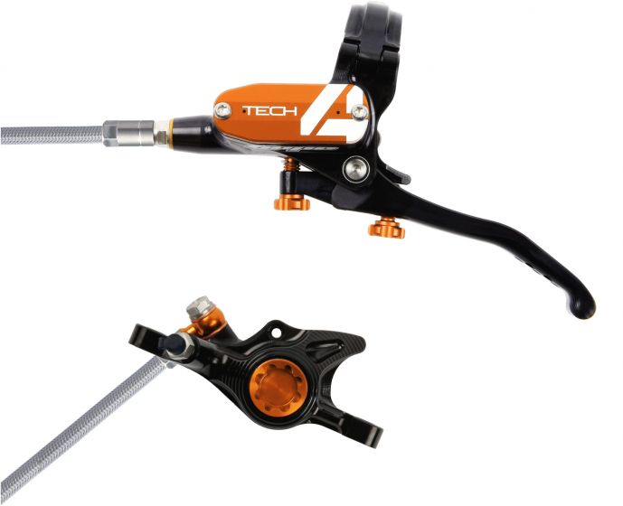 Hope Tech 4 X2 Disc Brake Set With Braided Hose