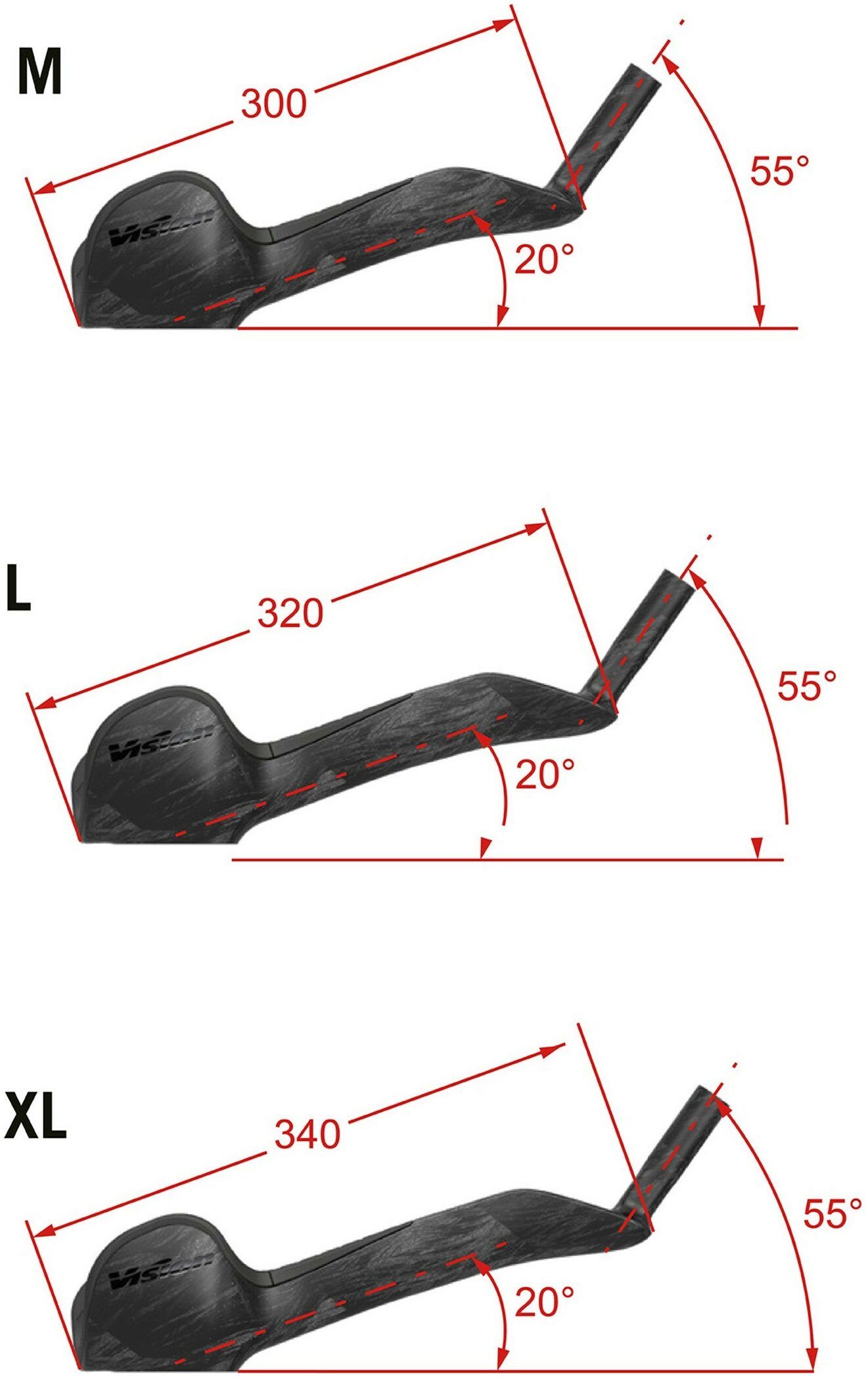 Vision Metron TFE Team Edition Carbon Aero Bar Extensions