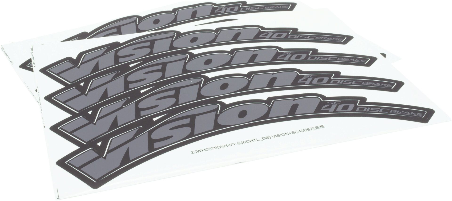 Vision SC 40 Disc 700c Wheel Decal Set