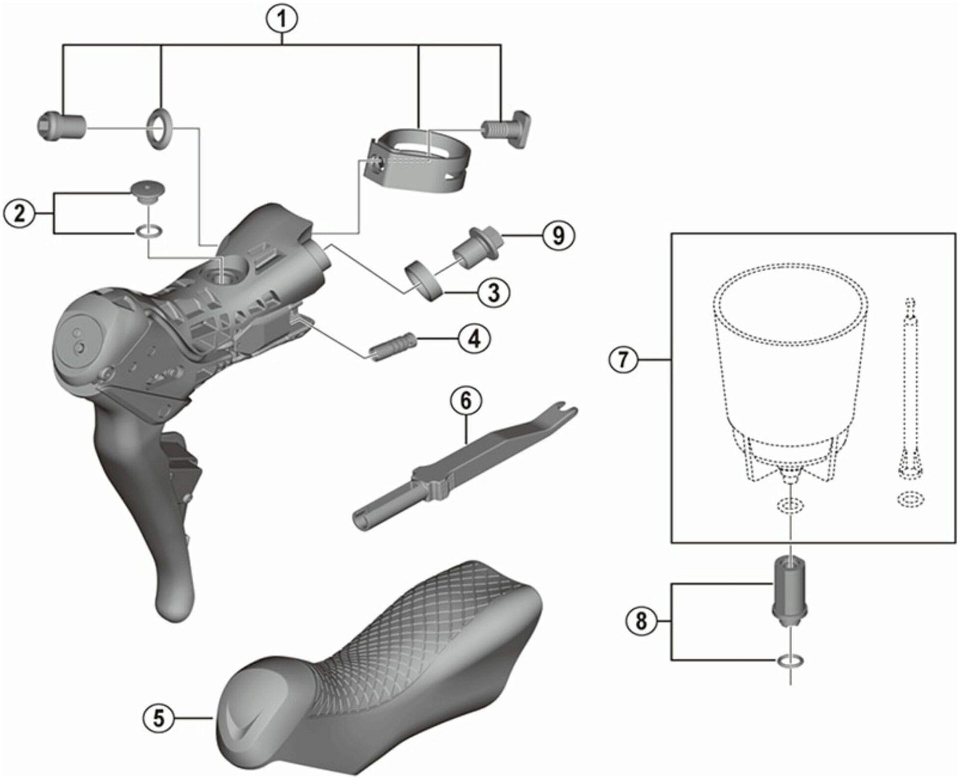 Shimano Ultegra ST-R8070 Lever Hoods