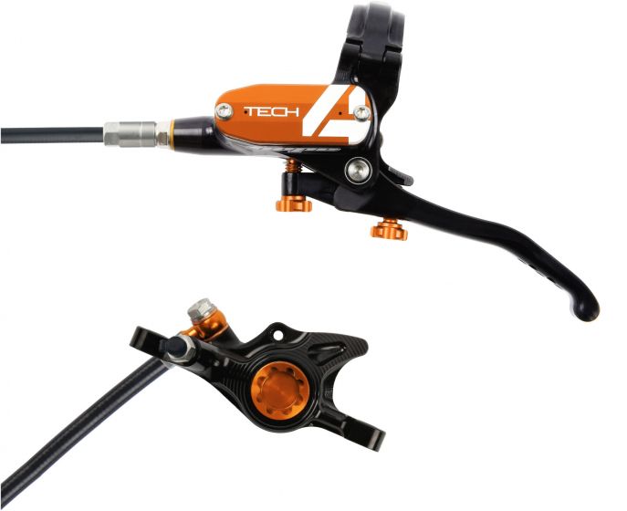 Hope Tech 4 X2 Disc Brake Set With Black Hose
